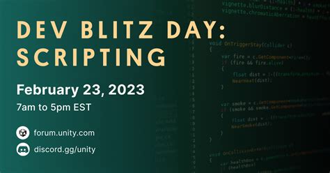 scripting dev blitz day 2023 qanda unity engine unity discussions
