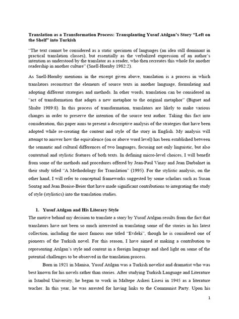 process analysis pdf translations narration