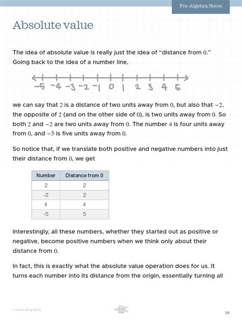 241 Absolute Value Pdf Pdf Numbers Mathematical Notation