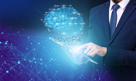 기술 두뇌 배경 사진 및 창의적인 일러스트 무료 다운로드 Lovepik