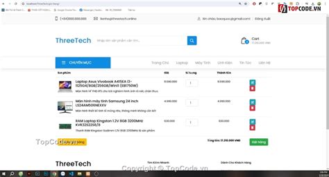 Code PHP Mysql Website bán máy tính đồ điện tử linh kiện máy tính laptop có word đồ án