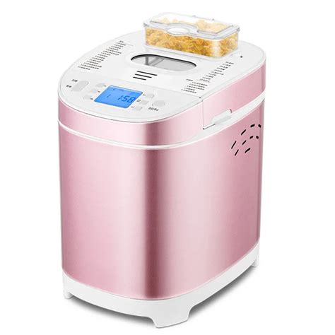 Pink Color Steel Body Home Automatic Bread Machine Intelligent Multi Functional Bread Maker In