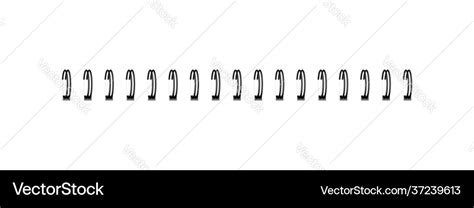 Bind Spring Spiral Ring For Notebook Royalty Free Vector