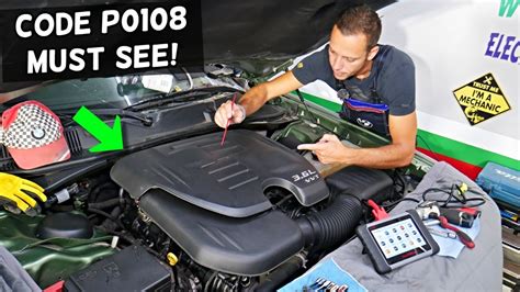 Dodge Charger Code P0108 Map Sensor Check Engine Light On Youtube
