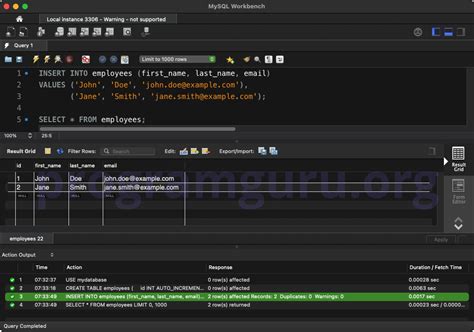 Mysql Update Rows Statement