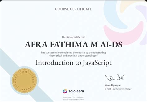 afra fathima on linkedin javascript
