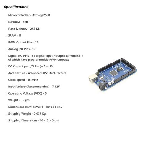 Arduino Mega R3 Atmega2560 16au Development Compatible Board Atom Lab