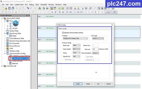 PLC Inovance Modbus RTU Omron E CC Tutorial Plc