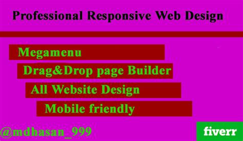 Do Responsive Website Design With Html Css Bootstrap By Mdhasan999