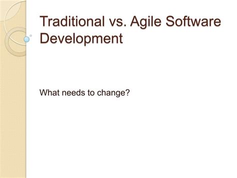 Transforming Your Sw Development To Agile Ppt