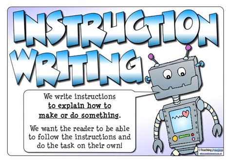 Writing Instructions