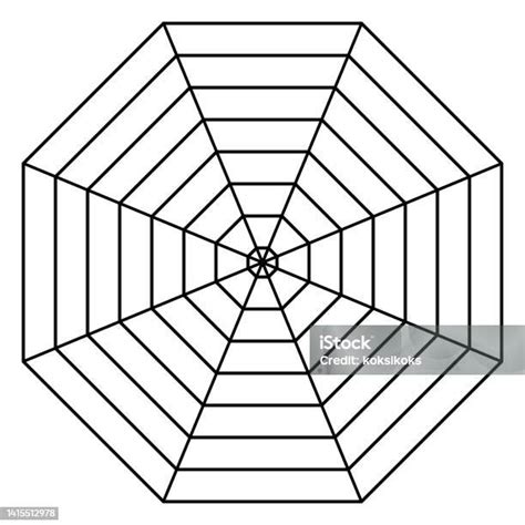 팔각형 8 거미 그리드 패턴 레이더 템플릿 8s 거미 다이어그램 차트에 대한 스톡 벡터 아트 및 기타 이미지 차트 레이더