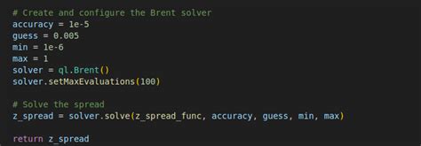 coding towards cfa 21 calculate z spread with quantlib data