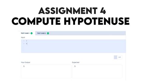 Compute Hypotenuse Assignment 4 Ccbp Nxtwave Ccbp 40 Telugu Python Coding Youtube