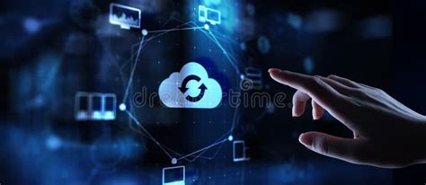 Cloud Technology Computing And Data Storage Internet And Networking Concept On Virtual Screen