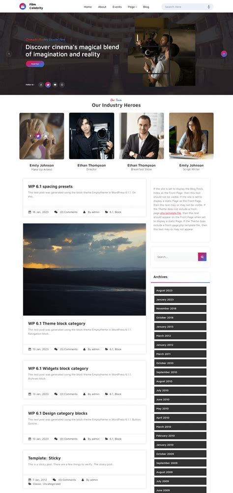 Free Film Wordpress Theme