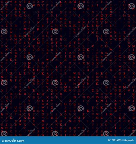 Abstract Matrix Pattern Stock Vector Illustration Of Information 177016535