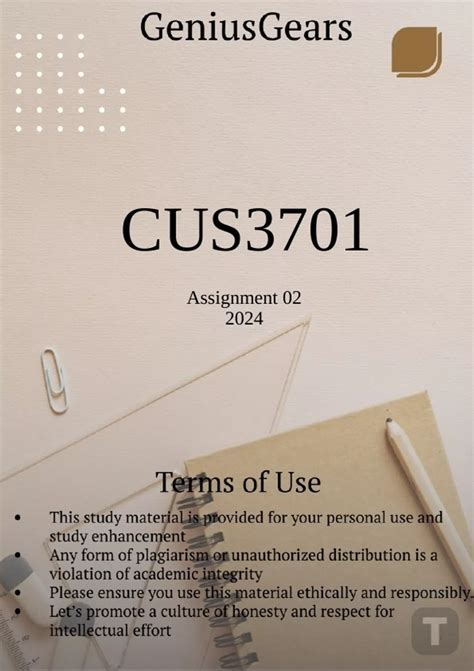 Cus3701 Assignment 2 2024 Curriculum Studies Stuvia Sa