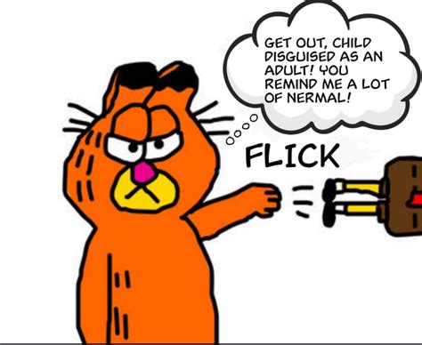 Garfield Throws Spongebob Out R Garfield