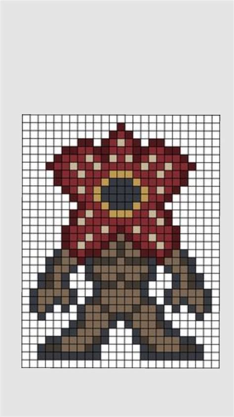 Pixel Art Patterns Grid Charts Stranger Things Tapestry Stager