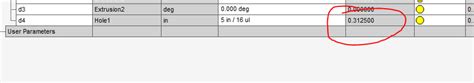 solved 2019 hole command rounding incorrectly autodesk community