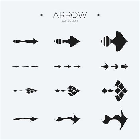 Premium Vector Line Arrow Icon Set Line Icons Collection Modern Vector Symbols