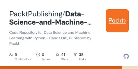 Github Packtpublishingdata Science And Machine Learning With Python