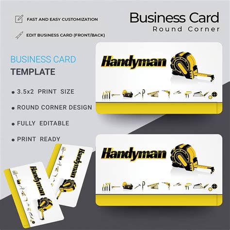 Bordes De Tarjetas De Presentación De Personal De Mantenimiento Crear