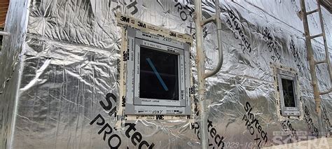 용인서리단독주택2 1008 외부 창호 방수테잎 작업 내부 단열재 1층 2층 작업 1층 화장실 태고합판시공후 시멘트 보드 시공 정직을 짓는 세라건축그룹