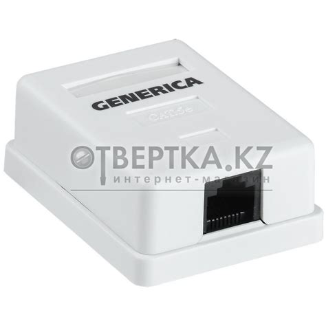 Розетка информационная настенная Generica Rj45 кат 5Е Utp 1 порт Cs2 1c5eu 12 G купить в Алматы