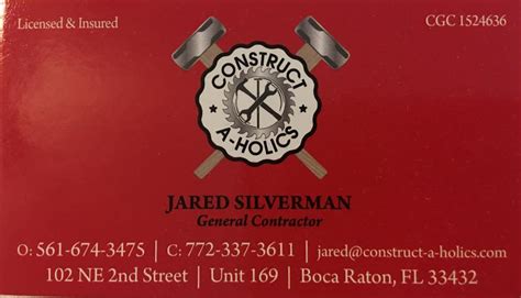 Construct A Holics Boca Raton Fl