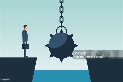 사업가 장애물 개념입니다 비즈니스 위험 길에 Hurdl 수 있습니다 평면 디자인에 벡터 일러스트입니다 개념에 대한 스톡 벡터 아트 및 기타 이미지 Istock