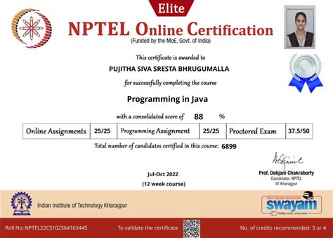 Connections Javaprogramming Nptelcertification Codingmilestone Pujitha Siva Sresta Bhrugumalla