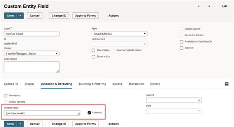Netsuite Applications Suite Creating Formula Fields