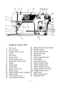 Nelco Lyra R 2000 Sewing Machine Instruction Manual