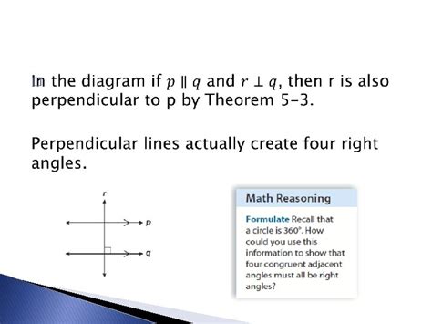Lesson 5 More Theorems About Lines And Planes