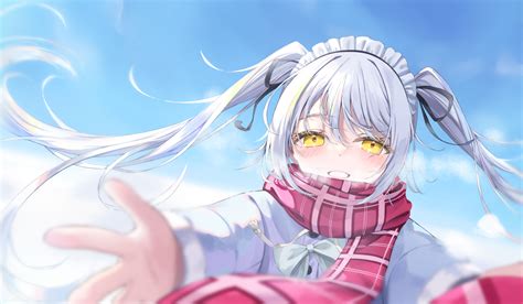 Safebooru 1girl Akie 44265104 Blue Sky Blurry Blurry Background