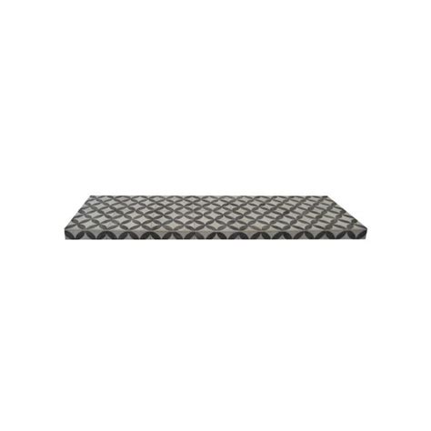 Star Black And White Tiled Hearth 55 X 16