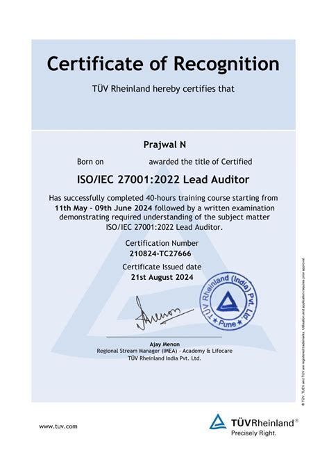 Infosec Train On Linkedin Certification Iso27001 Leadauditor Success Congratulations