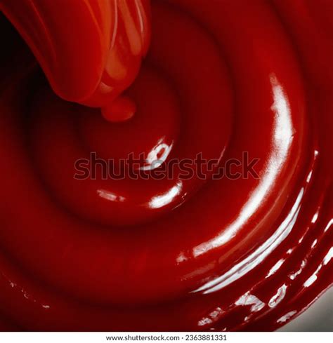 close photo ketchup overflow table bowl ai generated image 2363881331