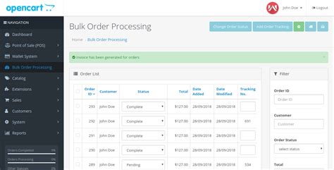Opencart Bulk Order Processing Mass Shipment And Order Management