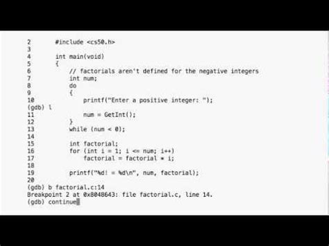Introduction To GDB A Tutorial Harvard CS YouTube