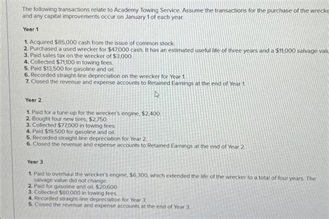 [solved] the following transactions relate to academy towi