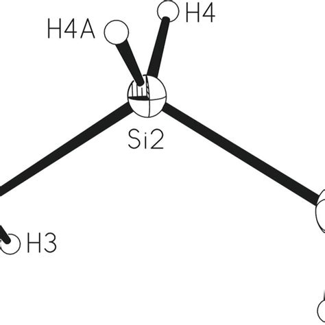 Molecular Structure Of Trisilane 6 Including Numbering Scheme The