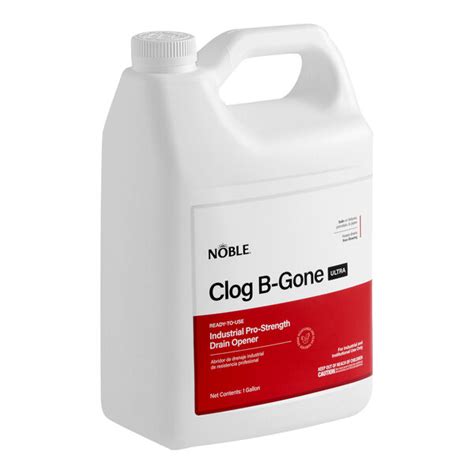Noble Clog B Gone Ultra 1 Gallon Ready To Use Industrial Pro Strength