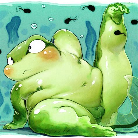 Rule 34 2020 Amphibian Anthro Balls Belly Blush Frog Genitals Green