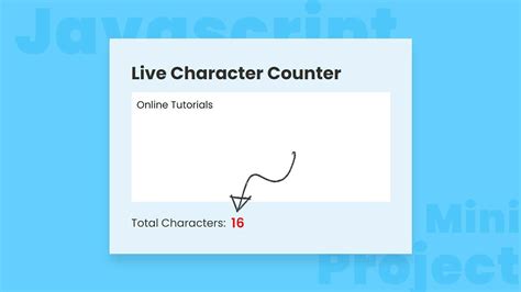 Character Count Using Javascript Character Counter Video Slider Css
