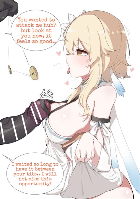 Rule 34 Amulet Blonde Female Blonde Hair Blue Eyes Boobjob Boobs