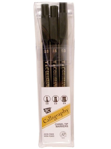 Yasutomo Calligraphy Chisel Tip Marker Set