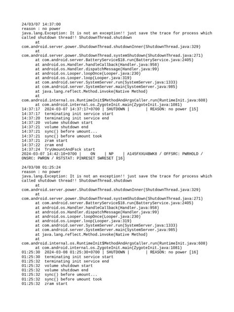 Power Off Reset Reason Pdf Java Programming Language Object